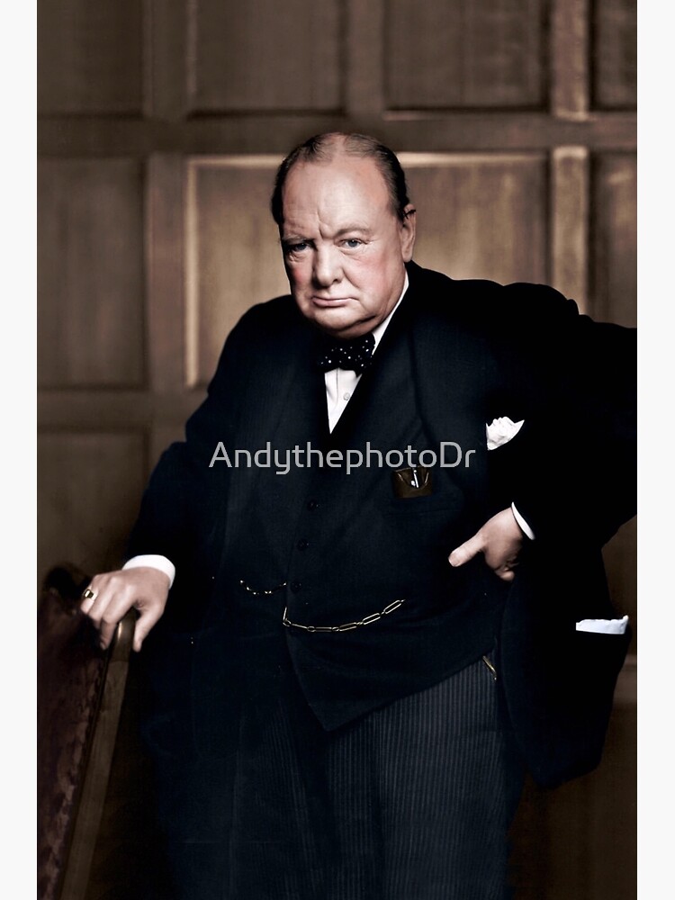 "Winston Churchill in colour #andythephotodr " Photographic Print by ...