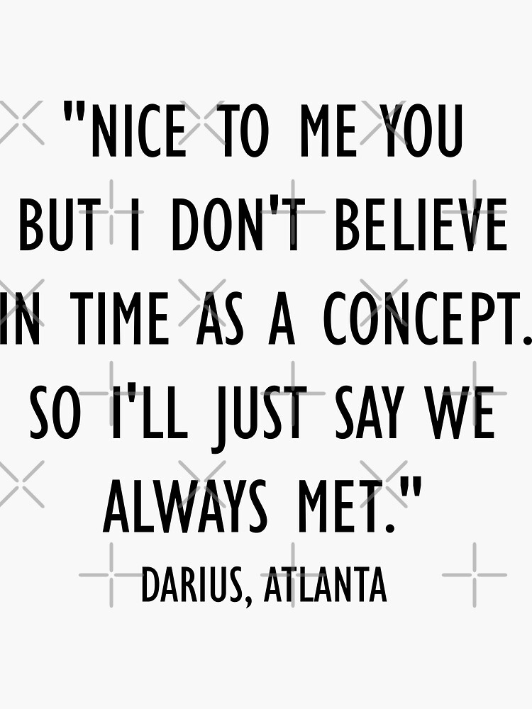"Darius Atlanta - Quote" Sticker for Sale by SilvaDesigns | Redbubble