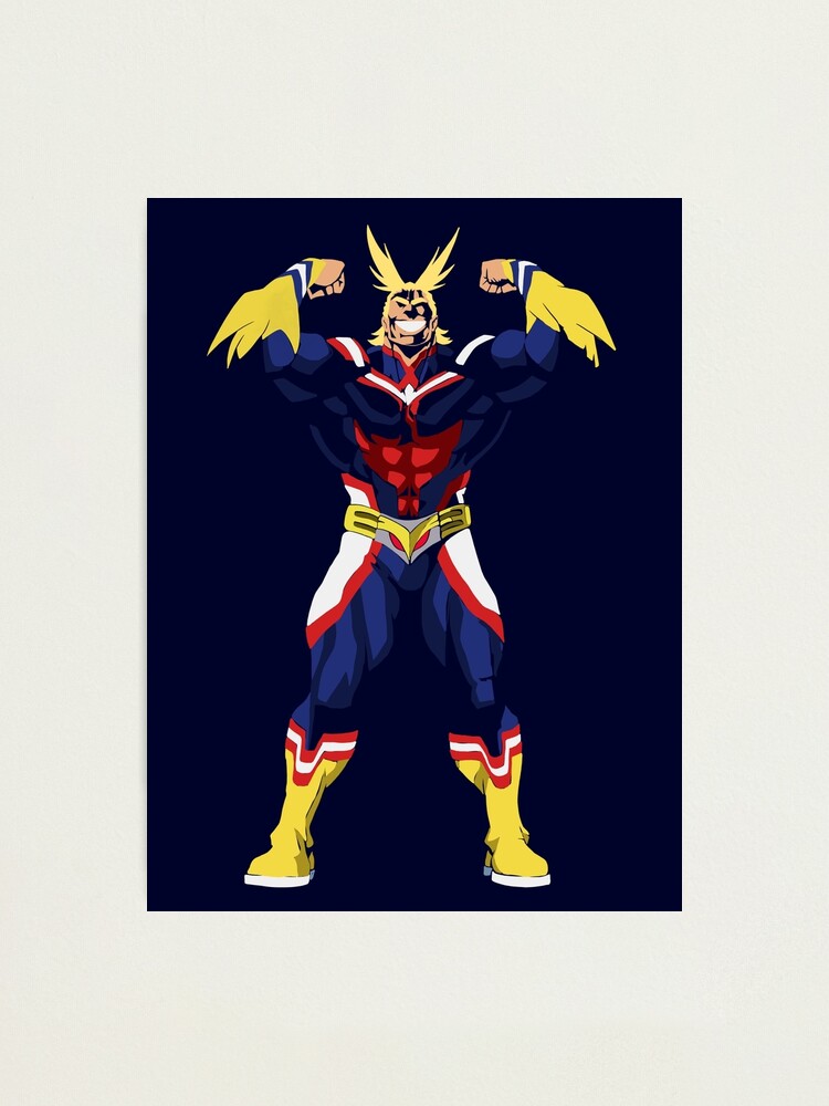 "All Might outline" Photographic Print by KionaDesign | Redbubble