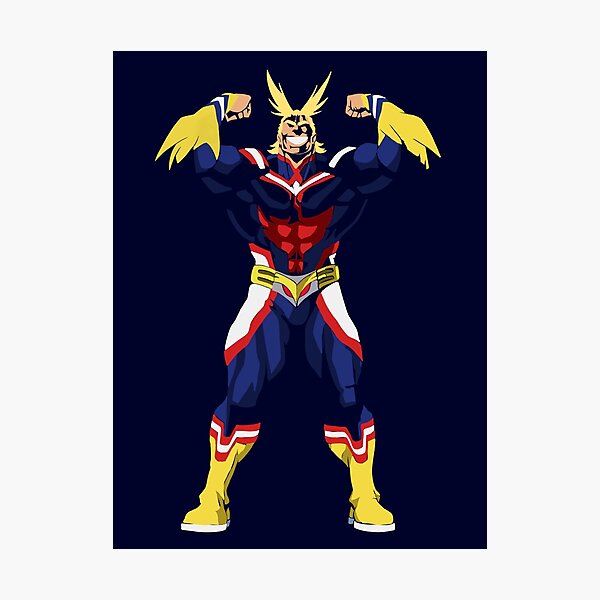 "All Might outline" Photographic Print by KionaDesign | Redbubble