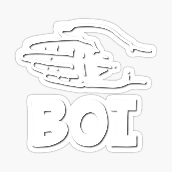 "HAND SERIES - Roasting Hand "BOI" Design" Sticker by TeamXtra | Redbubble