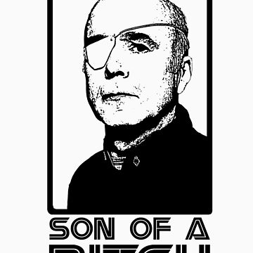 "Colonel Saul Tigh" Sticker for Sale by Gavin Bailey | Redbubble