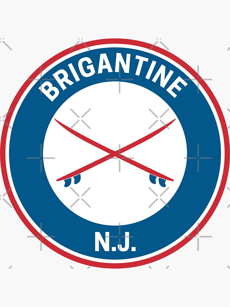 "Vintage Brigantine New Jersey Surfboards" Sticker for Sale by fearcity ...