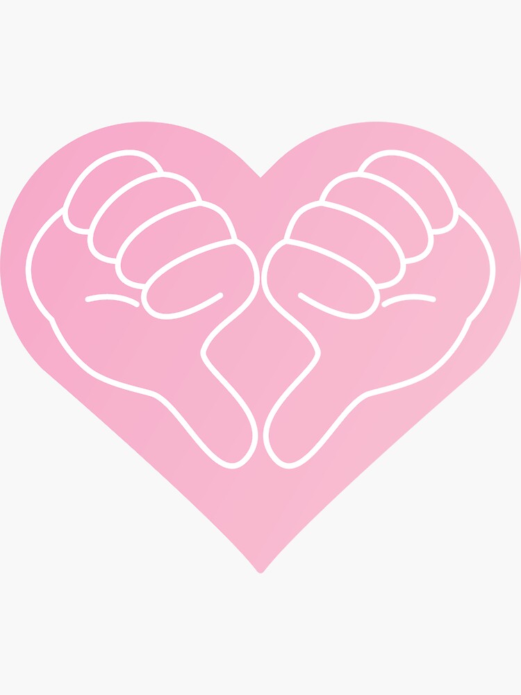 "Korean Heart" Sticker by qwerksome | Redbubble