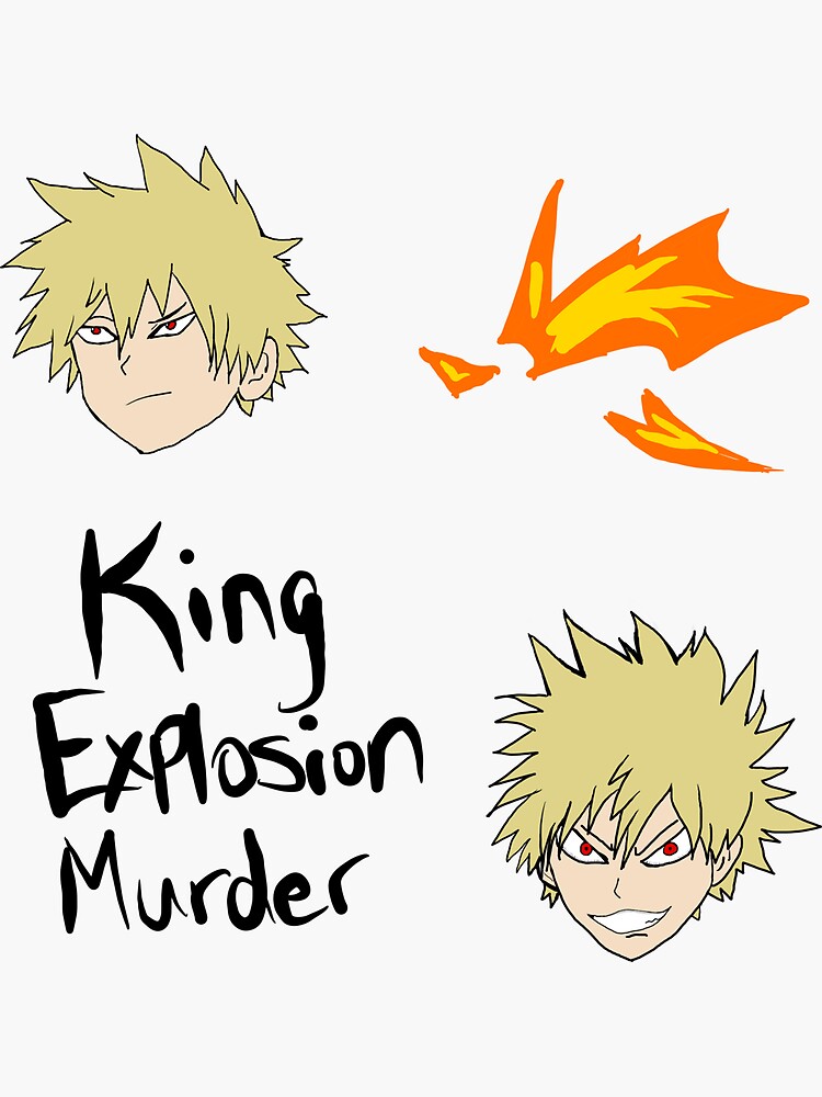 "Lord Explosion Murder Pattern" Sticker by Insomniac-Tiger | Redbubble
