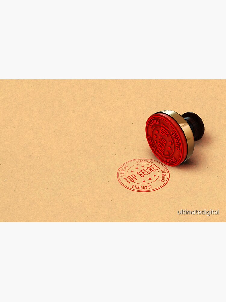 "Top Secret Classified Ink Stamp" Sticker for Sale by ultimatedigital ...