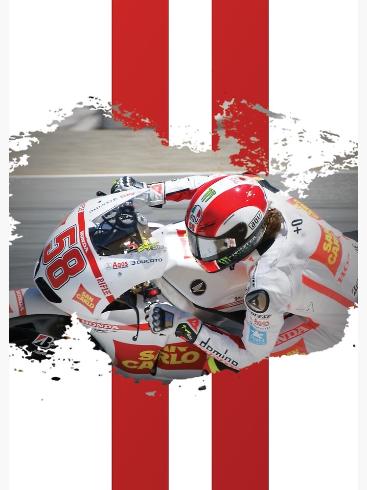 "Marco Simoncelli" Poster for Sale by wrasslenride | Redbubble