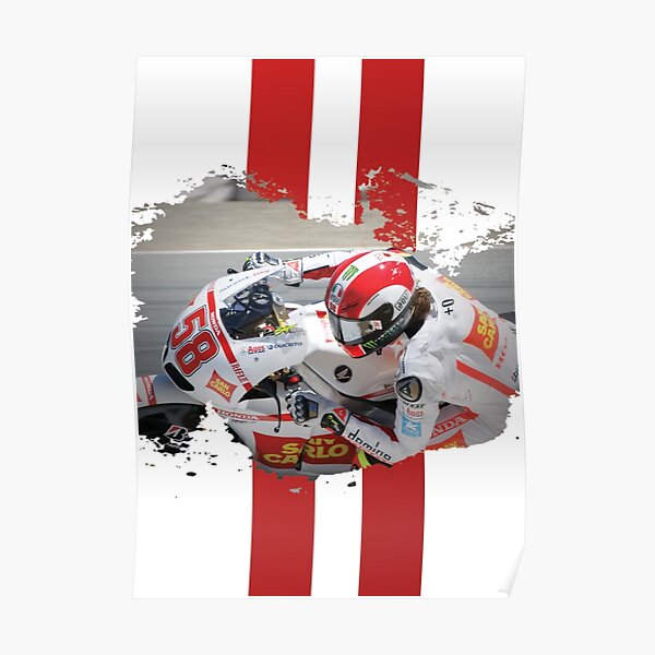 "Marco Simoncelli" Poster for Sale by wrasslenride | Redbubble