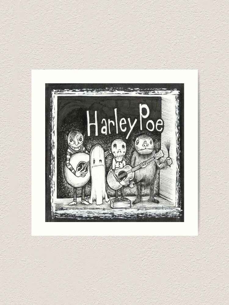 "Harley Poe Folk Punk" Art Print for Sale by serpentsky17 | Redbubble