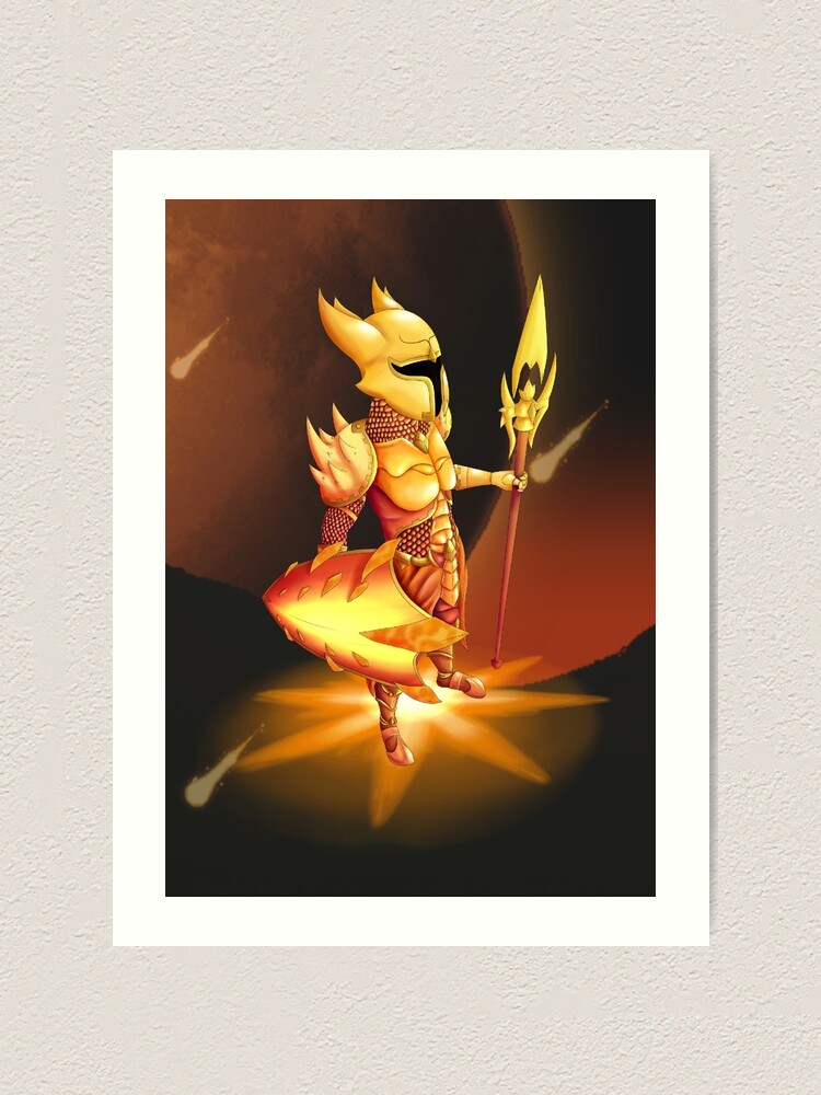 "Solar Warrior" Art Print for Sale by Nebula-Mage | Redbubble