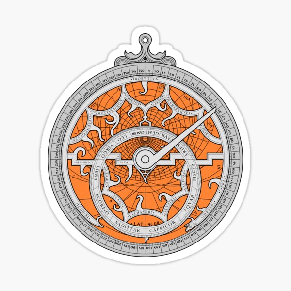 "ASTROLABE" Sticker by WVortex | Redbubble