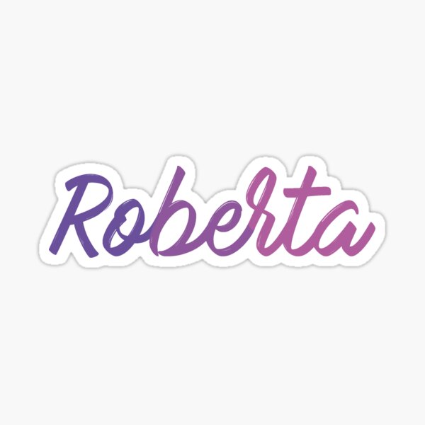 "Roberta" Sticker by Shalomjoy | Redbubble