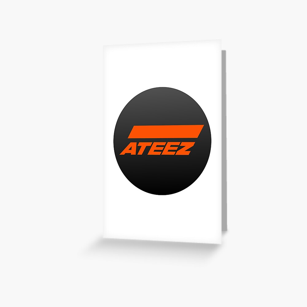"ATEEZ Logo Atiny Fan Design " Greeting Card for Sale by M3G4MERCH ...