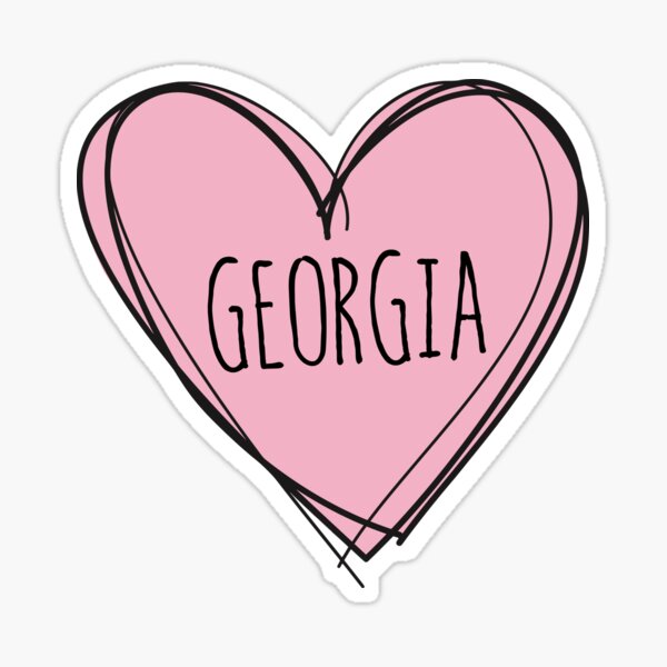 "Georgia" Sticker by behindurshades | Redbubble
