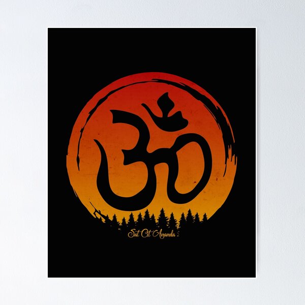 "Sat Chit Ananda Sign Meditation Satchidananda Written Sanskrit Yoga ...