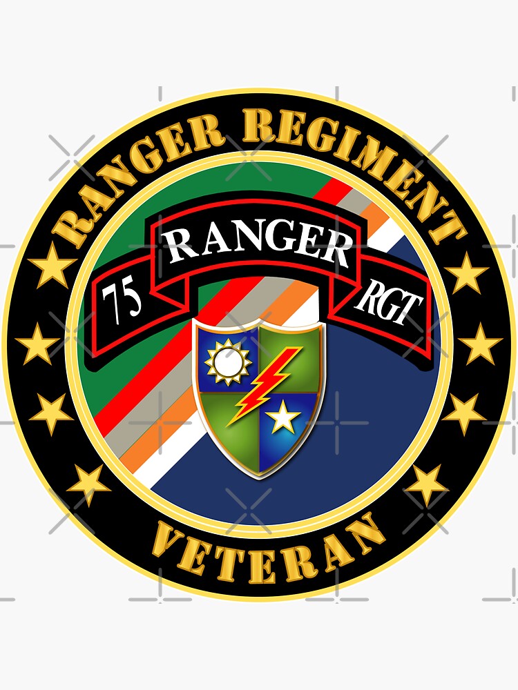 "Army - Ranger Regiment Veteran - Scroll - DUI" Sticker for Sale by ...
