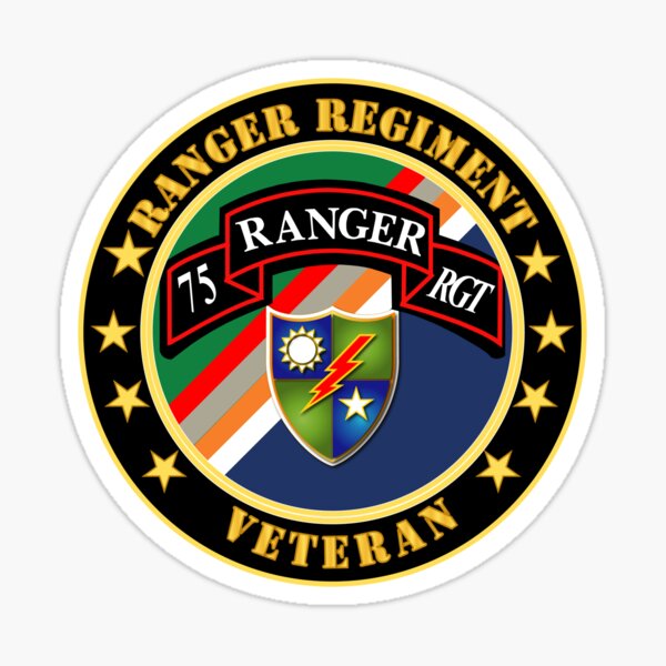 "Army - Ranger Regiment Veteran - Scroll - DUI" Sticker for Sale by ...