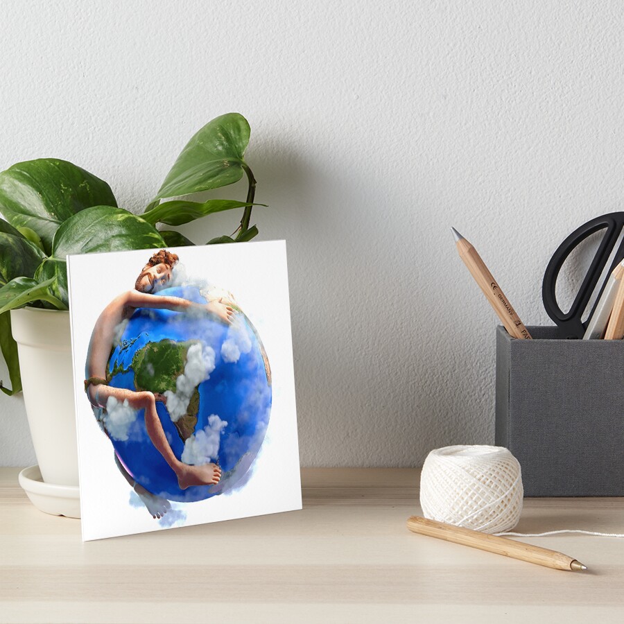 "We Love The Earth - Lil Dicky Earth Hug" Art Board Print by ...