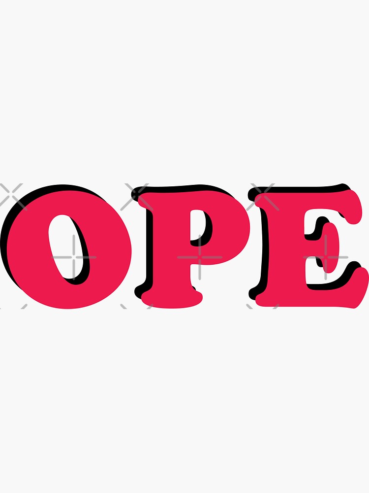 "Midwestern Ope " Sticker for Sale by abi-not-abby | Redbubble