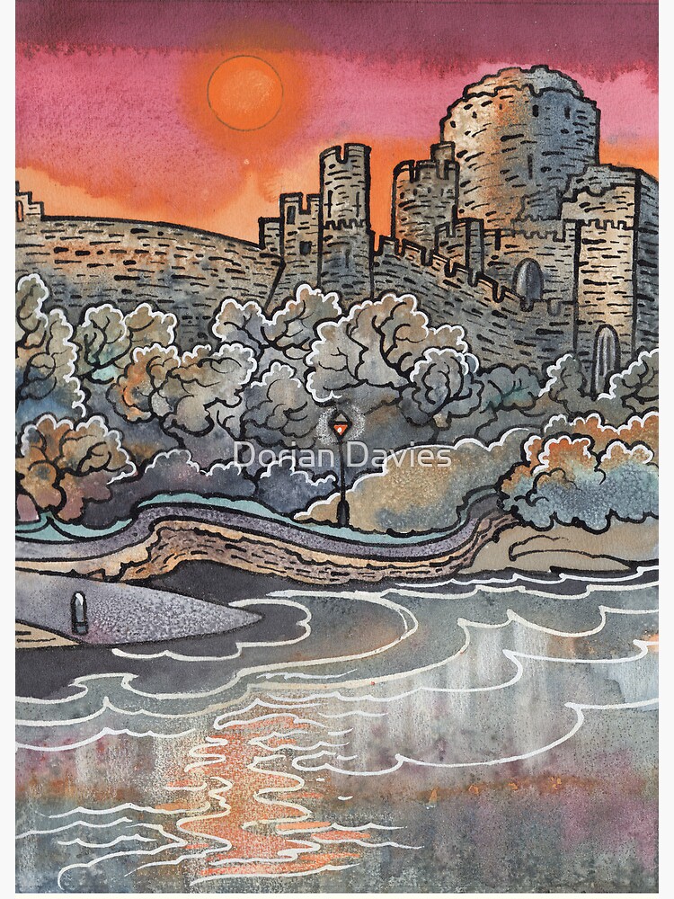 "Summer Sunset, Pembroke Castle, Pembrokeshire" Poster by doriandavies ...