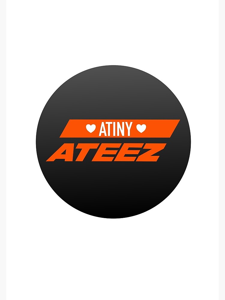 "ATEEZ Logo Atiny Fan Design " Spiral Notebook for Sale by M3G4MERCH ...