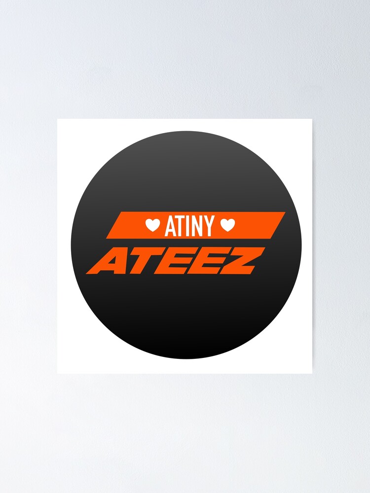 "ATEEZ Logo Atiny Fan Design " Poster by M3G4MERCH | Redbubble