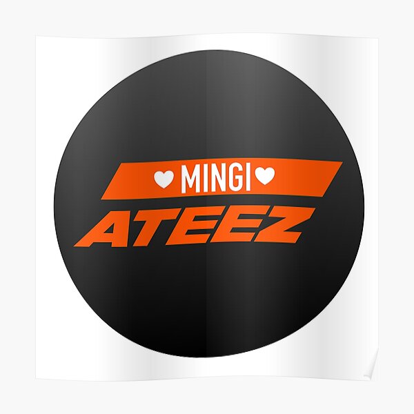 "ATEEZ Song Mingi Logo Atiny Fan Design " Poster for Sale by M3G4MERCH ...