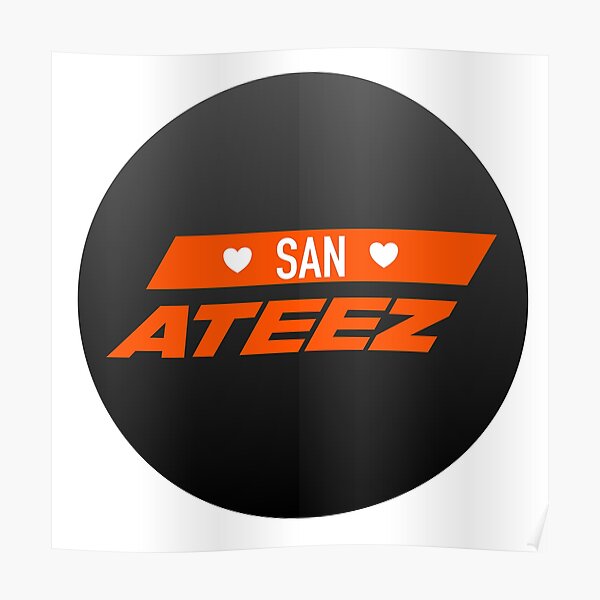 "ATEEZ Choi San Logo Atiny Fan Design " Poster for Sale by M3G4MERCH ...