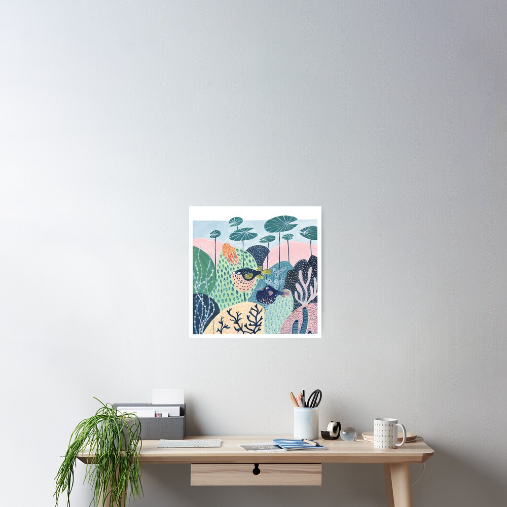 "Sea Life Puffer fish" Poster by amberstextiles | Redbubble