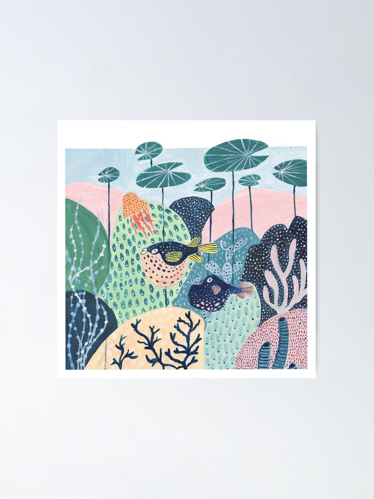 "Sea Life Puffer fish" Poster by amberstextiles | Redbubble