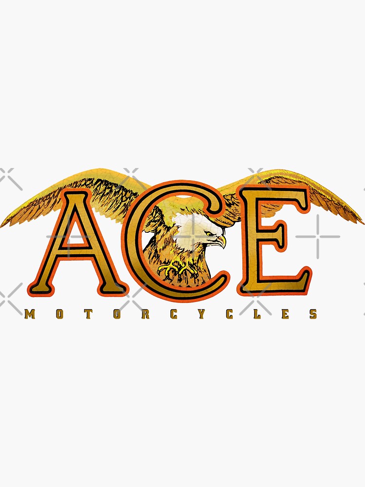 "Ace Motorcycles USA" Sticker for Sale by Centuryvault | Redbubble