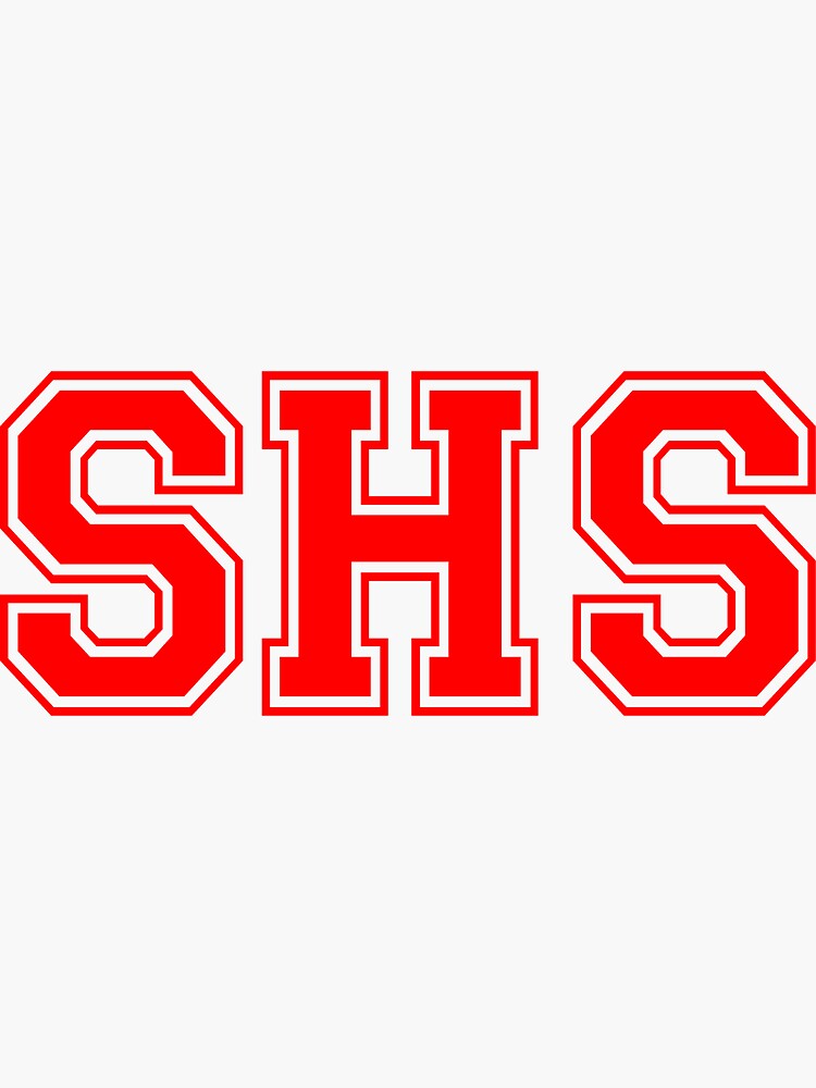 "SHS" Sticker for Sale by ivadedijer | Redbubble