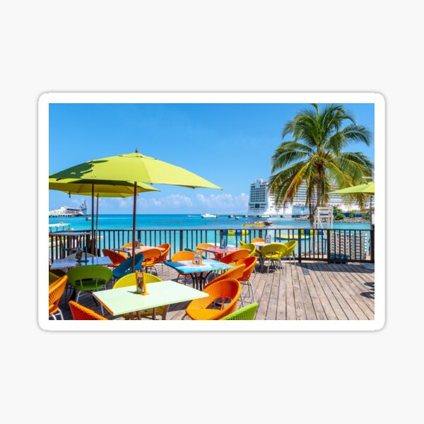 "Tropical island Caribbean colors at Margaritaville Ocho Rios, Jamaica ...