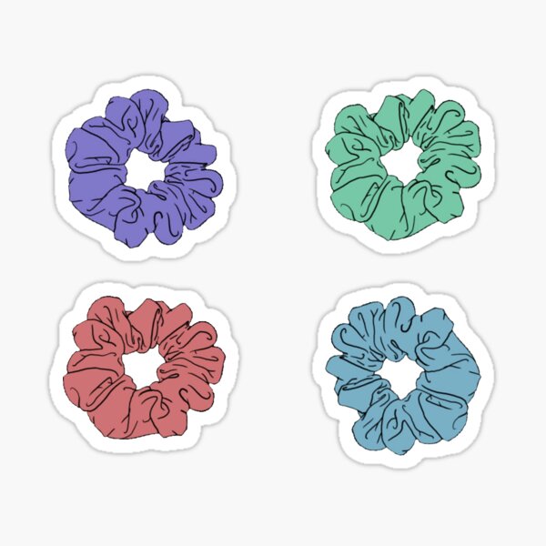 Grey Scrunchie Stickers | Redbubble