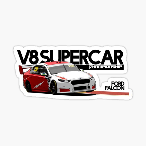 "V8 SUPERCAR CHAMPIONSHIP" Sticker for Sale by LordGTR | Redbubble