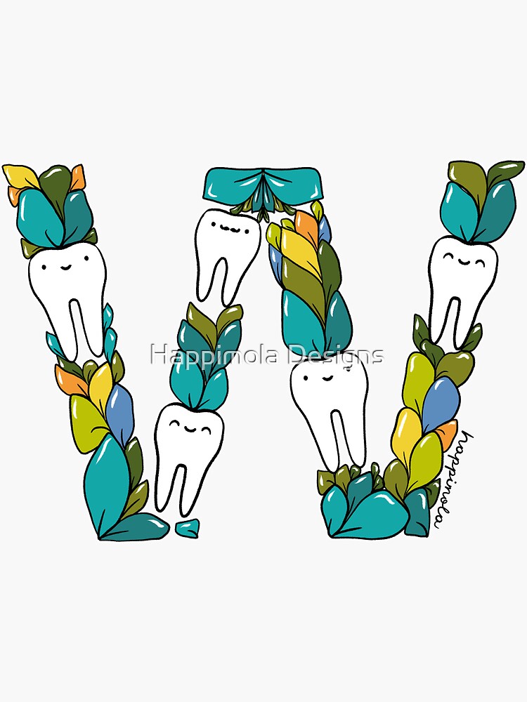 "W" Sticker for Sale by TamaraArauz | Redbubble