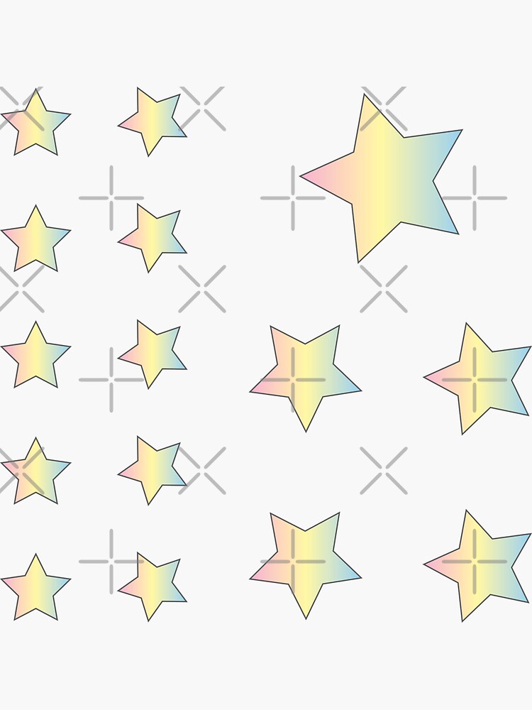 "Pastel Star Sticker Pack" Sticker for Sale by The-Goods | Redbubble