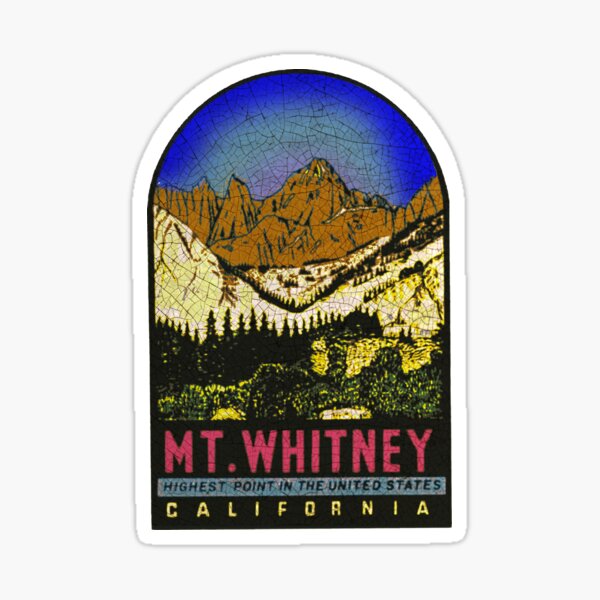 Mt Whitney Stickers | Redbubble