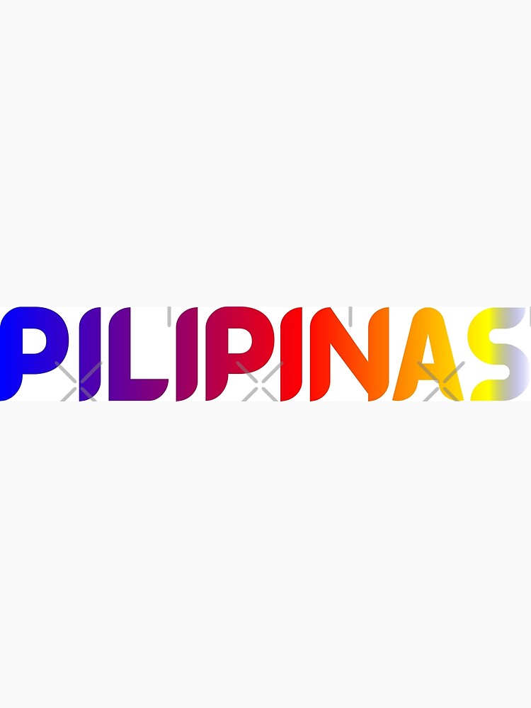"PILIPINAS JEEPNEY FONT Sticker" Art Print for Sale by aydapadi | Redbubble