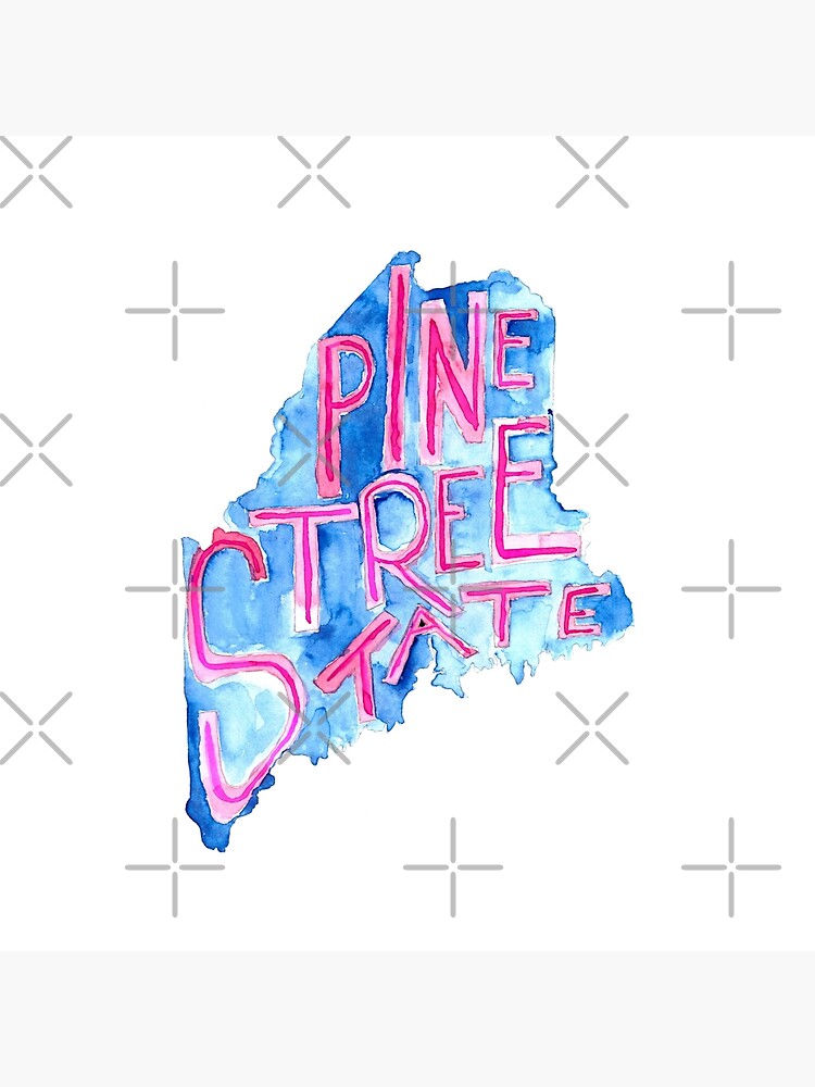 "Pine Tree State" Throw Pillow for Sale by sadiesavesit | Redbubble