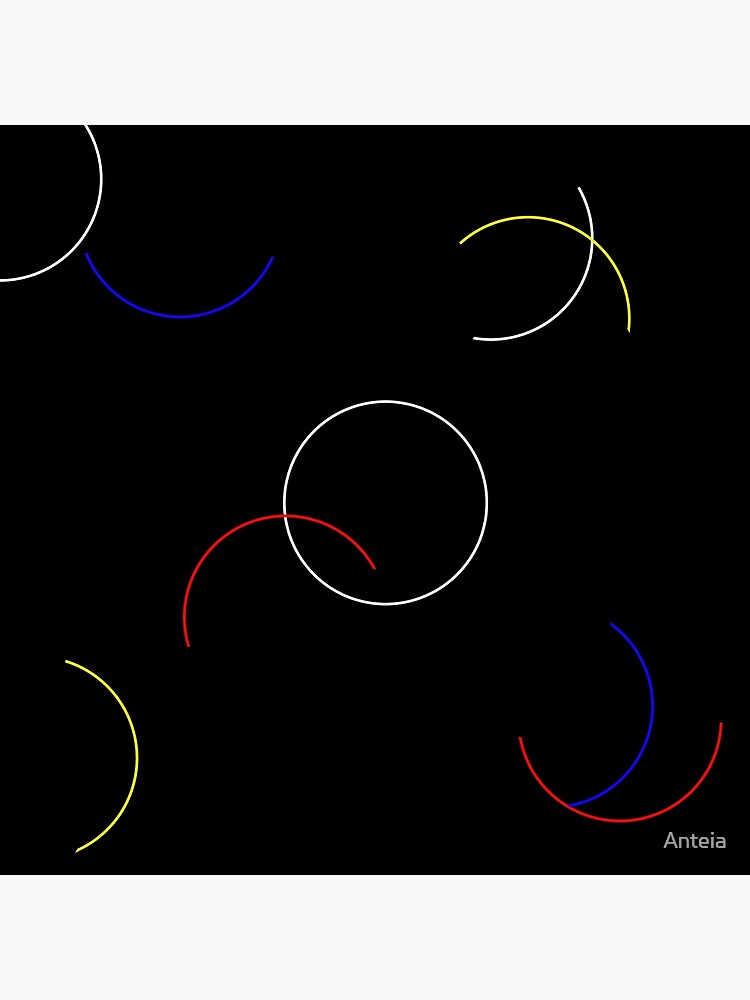 "Circles on black" Poster by Anteia | Redbubble