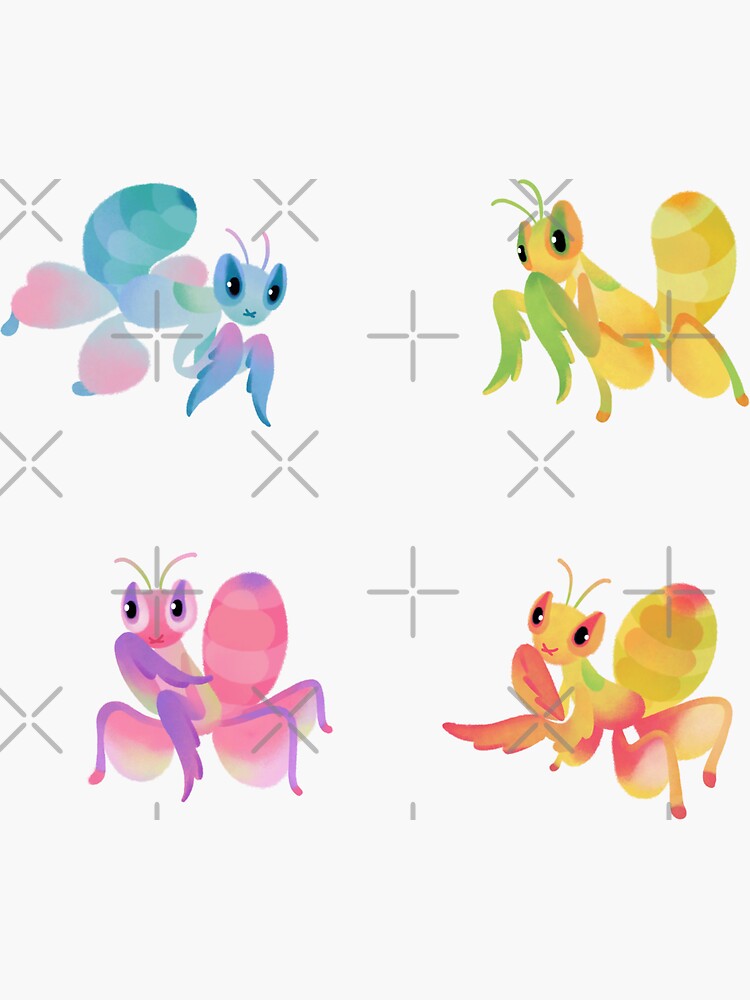 "Orchid mantis" Sticker for Sale by pikaole | Redbubble