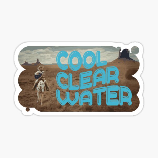 "Cool Water" Sticker for Sale by becausejustice | Redbubble