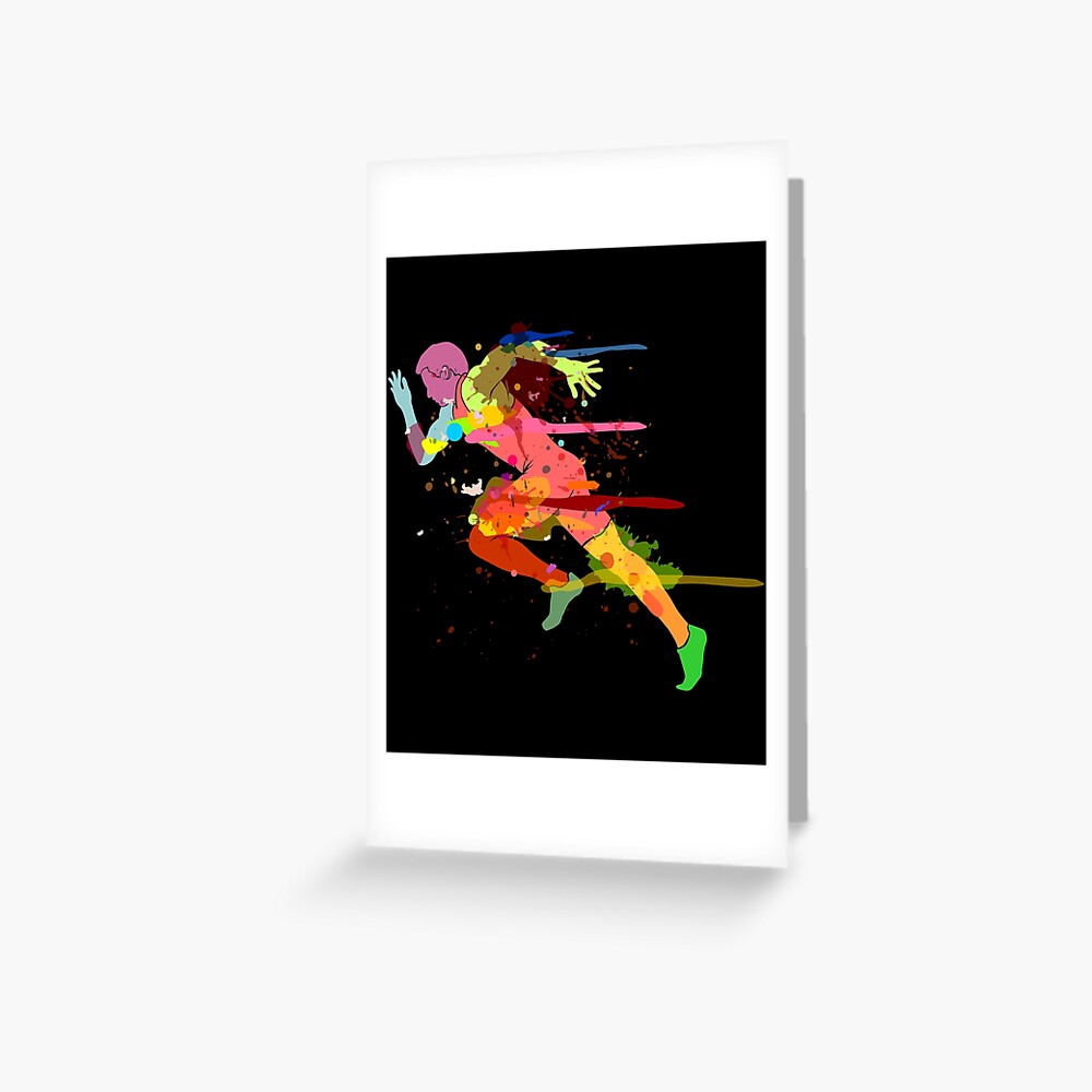 "Sprinter track and field sprint runner sport" Greeting Card by alwe ...