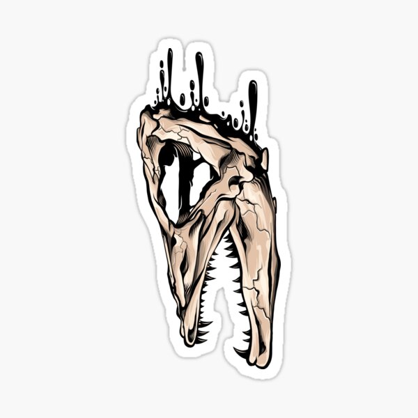 "barracuda skull" Sticker for Sale by MISTERPOLLO | Redbubble