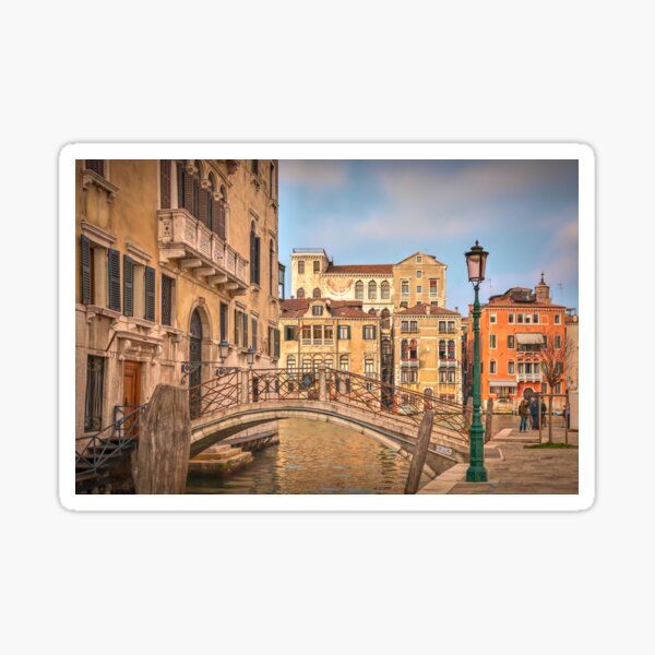 "Back Streets of Venice" Sticker for Sale by vivsworld | Redbubble
