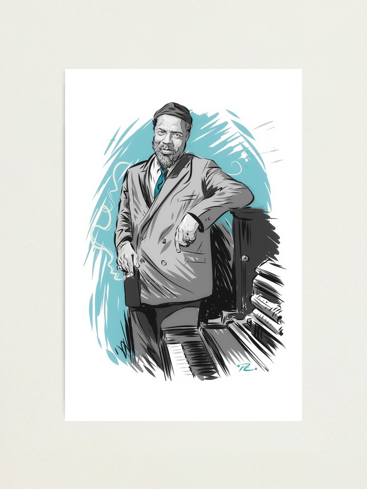 Lámina fotográfica «Thelonious Monk - Una ilustración de Paul Cemmick ...