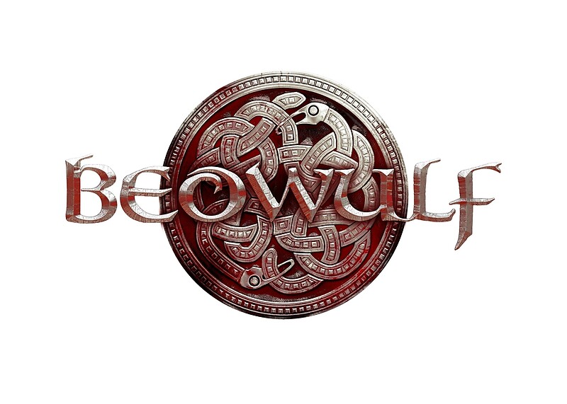 "Beowulf Blood Red Logo" by Handiwork-Games | Redbubble