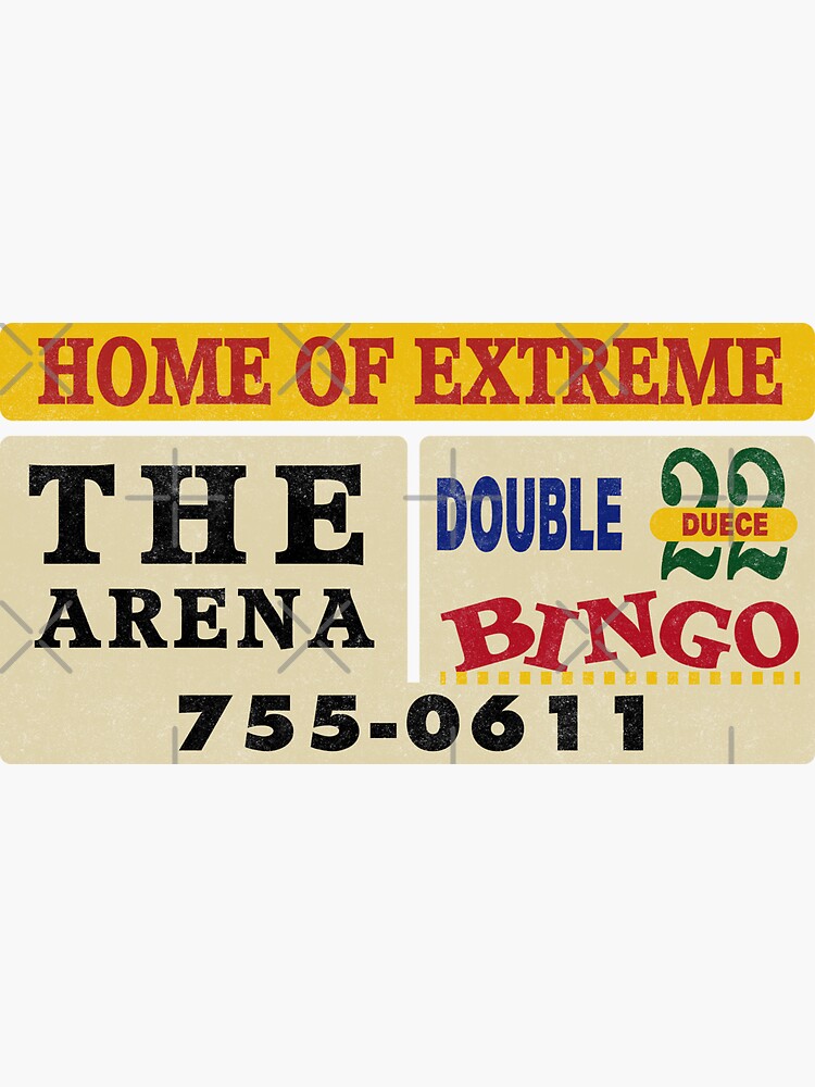 "Extreme Arena" Sticker for Sale by DDTees | Redbubble