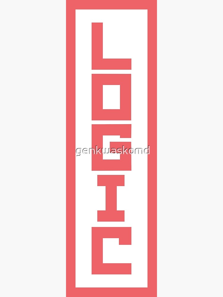 "LOGIC LOGO" Poster by genkwaskomd | Redbubble